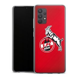 DeinDesign Galaxy A32 4G Handy Silikon H&uuml;lle Case transparent Handyh&uuml;lle 1. Fc K&ouml;ln Effzeh Official Licensed Product Silikon Case