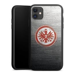 DeinDesign iPhone 11 Handy Premium Silikon H&uuml;lle Handyh&uuml;lle schwarz Case Eintracht Frankfurt Sge Logo Silikon Premium Case
