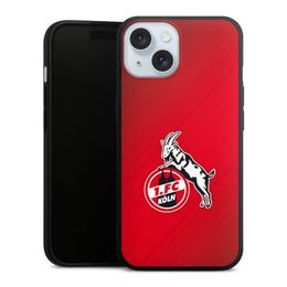 DeinDesign iPhone 15 Handy Premium Silikon H&uuml;lle Handyh&uuml;lle schwarz Case 1. Fc K&ouml;ln Effzeh Official Licensed Product Silikon Premium Case