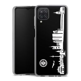 DeinDesign Galaxy A12 Handy Silikon H&uuml;lle Case transparent Handyh&uuml;lle Eintracht Frankfurt Sge Skyline Silikon Case