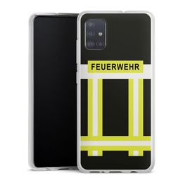 DeinDesign Galaxy A51 Handy Silikon H&uuml;lle Case transparent Handyh&uuml;lle Fire Fighters Job Fire Fighter Silikon Case