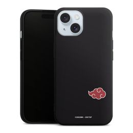 DeinDesign iPhone 15 Handy Premium Silikon H&uuml;lle Handyh&uuml;lle schwarz Case Naruto Shippuden Akatsuki Official Licensed Product Silikon Premium Case