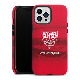 DeinDesign iPhone 13 Pro Max Handy Panzer Handyh&uuml;lle robuste Outdoor H&uuml;lle Schutzh&uuml;lle matt Stadium Official Licensed Product Vfb Stuttgart Tough Case