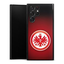 DeinDesign Galaxy S22 Ultra Handy Silikon H&uuml;lle Case schwarz Handyh&uuml;lle Official Licensed Product Coat Of Arms Eintracht Frankfurt