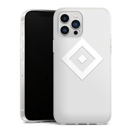 DeinDesign iPhone 13 Pro Max Handy Silikon H&uuml;lle Case transparent Handyh&uuml;lle Hsv Hamburger Sv Coat Of Arms Silikon Case