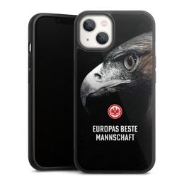 DeinDesign iPhone 13 Handy Gallery Case Handyh&uuml;lle 9H Geh&auml;rtetes Glas R&uuml;ckseite H&uuml;lle European Cup Official Licensed Product Eintracht Frankfurt Gallery Case