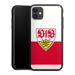DeinDesign iPhone 11 Handy Premium Silikon H&uuml;lle Handyh&uuml;lle schwarz Case Vfb Stuttgart Logo Official Licensed Product Silikon Premium Case