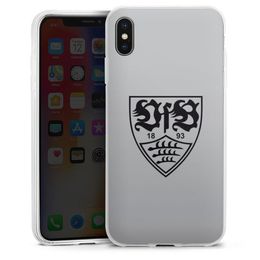 DeinDesign iPhone Xs Max Handy Silikon H&uuml;lle Case transparent Handyh&uuml;lle Logo Official Licensed Product Vfb Stuttgart Silikon Case