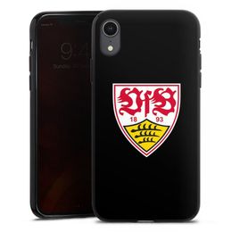 DeinDesign iPhone Xr Handy Silikon H&uuml;lle Case schwarz Handyh&uuml;lle Vfb Stuttgart Coat Of Arms Official Licensed Product