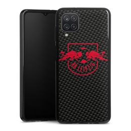 DeinDesign Galaxy A12 Handy Silikon H&uuml;lle Case schwarz Handyh&uuml;lle Official Licensed Product Carbon Rb Leipzig