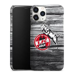 DeinDesign iPhone 11 Pro Handy Premium Case Smartphone Handyh&uuml;lle Schutzh&uuml;lle matt 1. Fc K&ouml;ln Official Licensed Product Wooden Look Premium Case