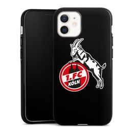 DeinDesign iPhone 12 mini Handy Silikon H&uuml;lle Case schwarz Handyh&uuml;lle Transparent 1. Fc K&ouml;ln Logo