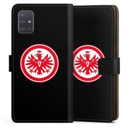 DeinDesign Galaxy A51 Handy Klapph&uuml;lle Handyh&uuml;lle aus Kunst Leder schwarz Flip Case Sge Eintracht Frankfurt Eagle Sideflip mit Lasche