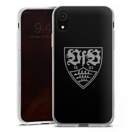 DeinDesign iPhone Xr Handy Silikon H&uuml;lle Case transparent Handyh&uuml;lle Official Licensed Product Vfb Stuttgart Logo Silikon Case