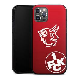 DeinDesign iPhone 12 Pro Handy Silikon H&uuml;lle Case schwarz Handyh&uuml;lle 1. Fc Kaiserslautern Official Licensed Product Devil