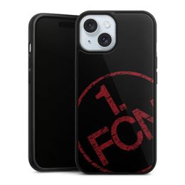 DeinDesign iPhone 15 Handy Gallery Case Handyh&uuml;lle 9H Geh&auml;rtetes Glas R&uuml;ckseite H&uuml;lle Texture Merchandise 1. Fcn Gallery Case