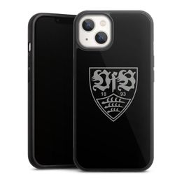 DeinDesign iPhone 13 Handy Gallery Case Handyh&uuml;lle 9H Geh&auml;rtetes Glas R&uuml;ckseite H&uuml;lle Official Licensed Product Vfb Stuttgart Logo Gallery Case