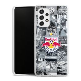 DeinDesign Galaxy A53 5G Handy Silikon H&uuml;lle Case wei&szlig; Handyh&uuml;lle Red Bull Fc Red Bull Salzburg Salzburg Silikon Case