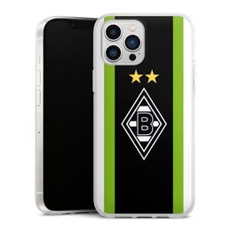 DeinDesign iPhone 13 Pro Max Handy Silikon H&uuml;lle Case transparent Handyh&uuml;lle Logo Gladbach Borussia M&ouml;nchengladbach Silikon Case