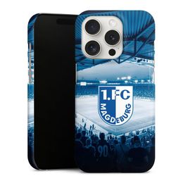DeinDesign iPhone 15 Pro Handy Premium Case Smartphone Handyh&uuml;lle Schutzh&uuml;lle matt Stadium 1. Fcm 1. Fc Magdeburg Premium Case