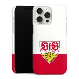 DeinDesign iPhone 15 Pro Max Handy Premium Case Smartphone Handyh&uuml;lle Schutzh&uuml;lle gl&auml;nzend Vfb Stuttgart Logo Official Licensed Product Premium Case