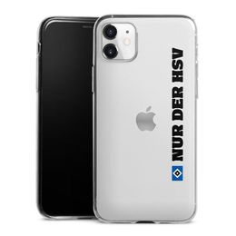 DeinDesign iPhone 11 Handy Slim Case Silikon Handyh&uuml;lle transparent H&uuml;lle extra d&uuml;nn Hsv Transparent Hamburger Sv Silikon Slim Case