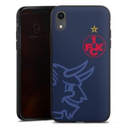 DeinDesign iPhone Xr Handy Silikon H&uuml;lle Case schwarz Handyh&uuml;lle Logo 1. Fc Kaiserslautern 1. Fck