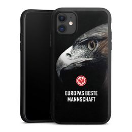 DeinDesign iPhone 11 Handy Premium Silikon H&uuml;lle Handyh&uuml;lle schwarz Case European Cup Eintracht Frankfurt Official Licensed Product Silikon Premium Case