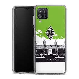 DeinDesign Galaxy A12 Handy Silikon H&uuml;lle Case transparent Handyh&uuml;lle Borussia M&ouml;nchengladbach Stadium Merchandise Silikon Case