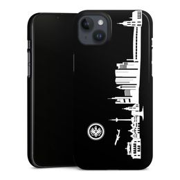 DeinDesign iPhone 14 Plus Handy Premium Case Smartphone Handyh&uuml;lle Schutzh&uuml;lle gl&auml;nzend Eintracht Frankfurt Sge Skyline Premium Case