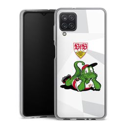 DeinDesign Galaxy A12 Handy Silikon H&uuml;lle Case transparent Handyh&uuml;lle Vfb Stuttgart Mascot Official Licensed Product Silikon Case