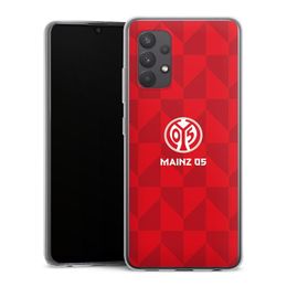 DeinDesign Galaxy A32 4G Handy Silikon H&uuml;lle Case transparent Handyh&uuml;lle Mainz 05 Official Licensed Product Merchandise Silikon Case