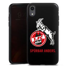 DeinDesign iPhone Xr Handy Silikon H&uuml;lle Case schwarz Handyh&uuml;lle Official Licensed Product Transparent 1. Fc K&ouml;ln