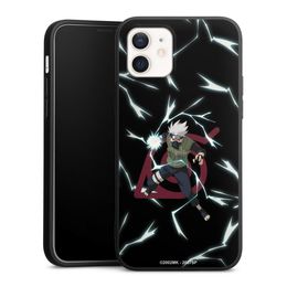 DeinDesign iPhone 12 Handy Premium Silikon H&uuml;lle Handyh&uuml;lle schwarz Case Naruto Shippuden Official Licensed Product Kakashi Silikon Premium Case