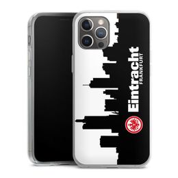 DeinDesign iPhone 12 Pro Max Handy Silikon H&uuml;lle Case transparent Handyh&uuml;lle Eintracht Frankfurt Official Licensed Product Sge Silikon Case