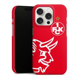 DeinDesign iPhone 15 Pro Handy Premium Case Smartphone Handyh&uuml;lle Schutzh&uuml;lle matt Star Devil 1. Fc Kaiserslautern Premium Case