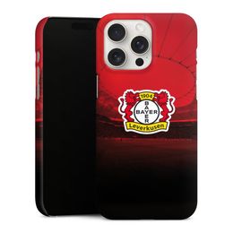 DeinDesign iPhone 15 Pro Max Handy Premium Case Smartphone Handyh&uuml;lle Schutzh&uuml;lle matt Bayer 04 Leverkusen Official Licensed Product Stadium Premium Case