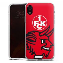 DeinDesign iPhone Xr Handy Silikon H&uuml;lle Case transparent Handyh&uuml;lle Devil 1. Fc Kaiserslautern 1. Fck Silikon Case