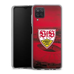 DeinDesign Galaxy A12 Handy Silikon H&uuml;lle Case transparent Handyh&uuml;lle Vfb Stuttgart Official Licensed Product Stadium Silikon Case