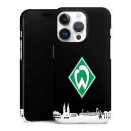 DeinDesign iPhone 14 Pro Handy Premium Case Smartphone Handyh&uuml;lle Schutzh&uuml;lle matt Skyline Sv Werder Bremen Official Licensed Product Premium Case