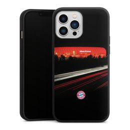 DeinDesign iPhone 13 Pro Max Handy Premium Silikon H&uuml;lle Handyh&uuml;lle schwarz Case Fcb Fc Bayern M&uuml;nchen Stadium Silikon Premium Case