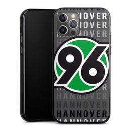 DeinDesign iPhone 12 Pro Handy Silikon H&uuml;lle Case schwarz Handyh&uuml;lle Official Licensed Product H96 Hannover 96