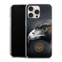 DeinDesign iPhone 15 Pro Max Handy Silikon H&uuml;lle Case transparent Handyh&uuml;lle Eintracht Frankfurt Eagle Official Licensed Product Silikon Case
