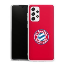 DeinDesign Galaxy A33 5G Handy Silikon H&uuml;lle Case transparent Handyh&uuml;lle Fc Bayern M&uuml;nchen Fcb Logo Silikon Case
