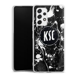 DeinDesign Galaxy A53 5G Handy Silikon H&uuml;lle Case transparent Handyh&uuml;lle Official Licensed Product Ksc Karlsruher Sc Silikon Case