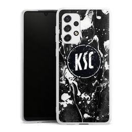 DeinDesign Galaxy A33 5G Handy Silikon H&uuml;lle Case transparent Handyh&uuml;lle Official Licensed Product Ksc Karlsruher Sc Silikon Case