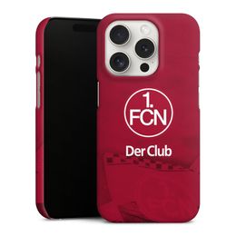 DeinDesign iPhone 15 Pro Handy Premium Case Smartphone Handyh&uuml;lle Schutzh&uuml;lle matt Official Licensed Product 1. Fc N&uuml;rnberg Bundesliga Premium Case