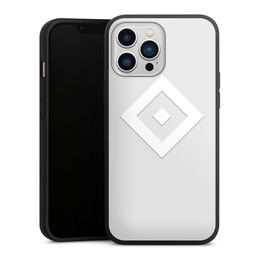 DeinDesign iPhone 13 Pro Max Handy Premium Silikon H&uuml;lle Handyh&uuml;lle schwarz Case Hsv Hamburger Sv Coat Of Arms Silikon Premium Case