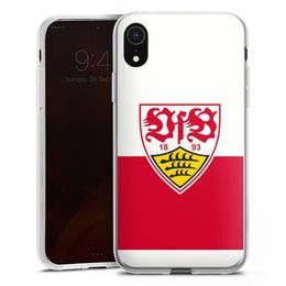DeinDesign iPhone Xr Handy Silikon H&uuml;lle Case transparent Handyh&uuml;lle Vfb Stuttgart Logo Official Licensed Product Silikon Case