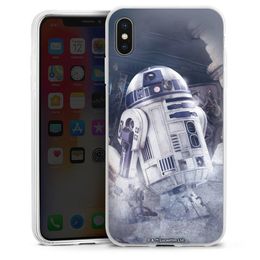DeinDesign iPhone Xs Max Handy Silikon H&uuml;lle Case transparent Handyh&uuml;lle Robot Merchandise Star Wars Silikon Case